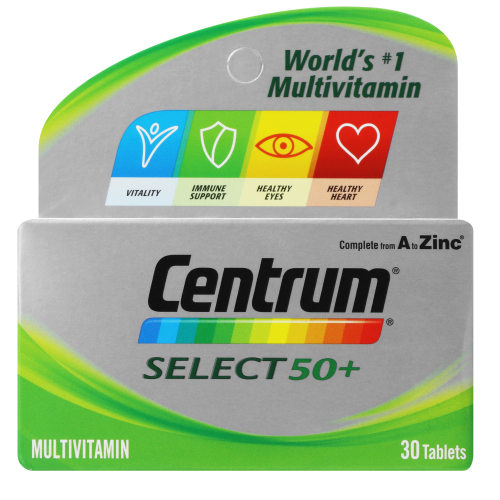 Health & Personal Care :: Vitamins & Supplements :: Centrum 50+ 30 Tablets