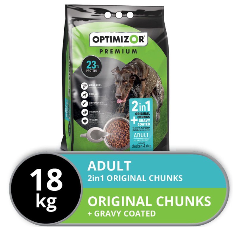Pets :: Dogs :: Optimizor - Premium 2in1 Gravy Coated - 18kg