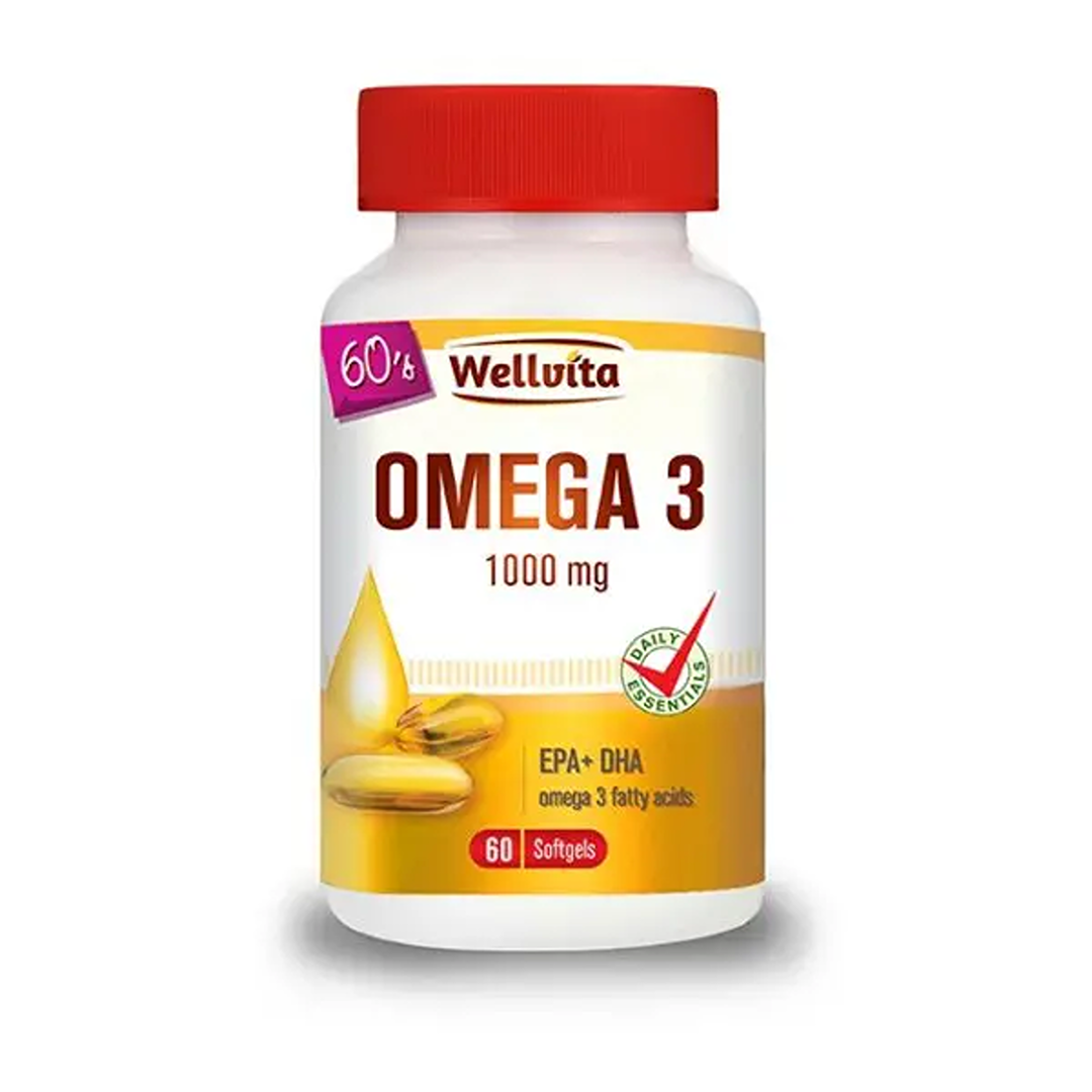 Omega 3 1000MG 60 Softgels Wellvita