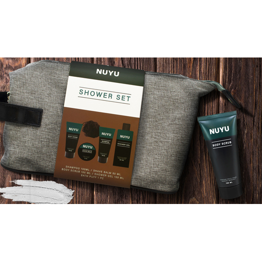 Men’s Gift Set Mystery Man by NuYu – Shower Set